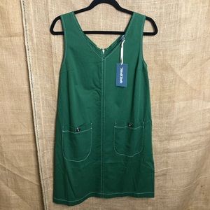 Modcloth | Dresses | Modcloth One More Thing Jumper Green Dress Retro ...